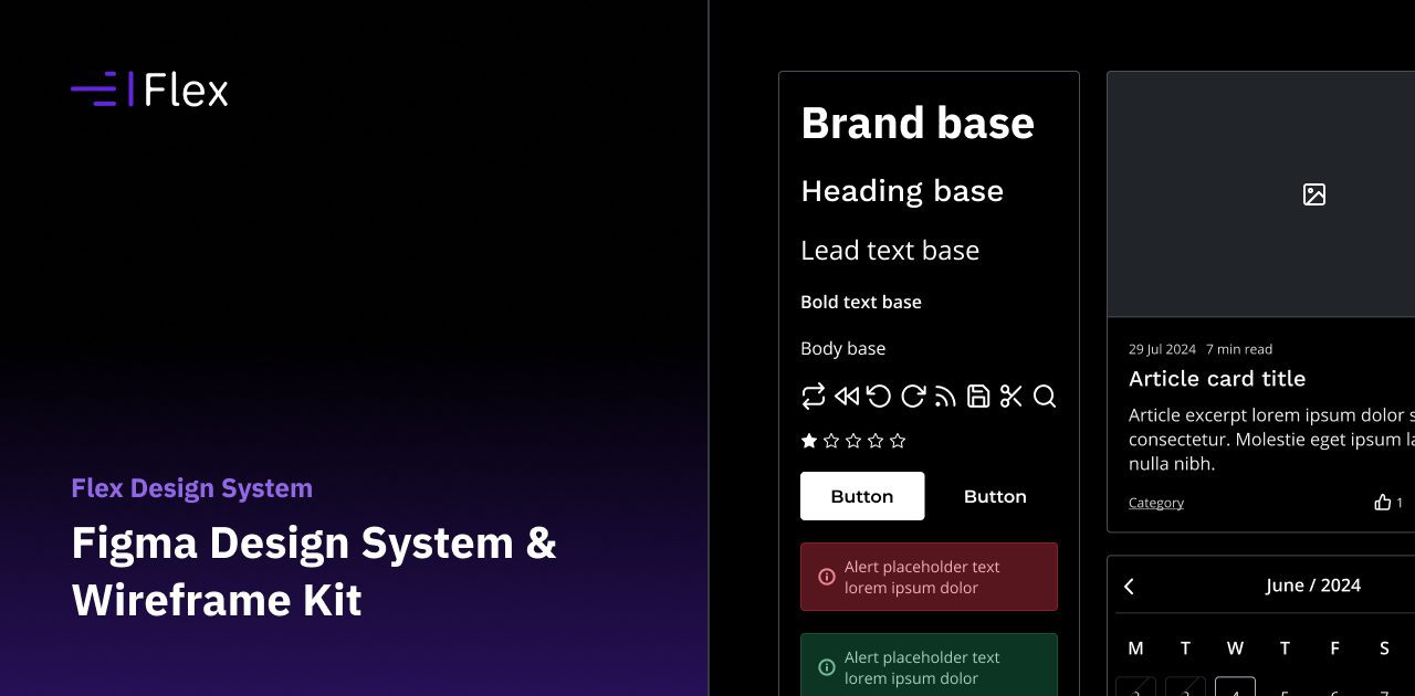Figma Design System & Wireframe Kit For UX/UI Design